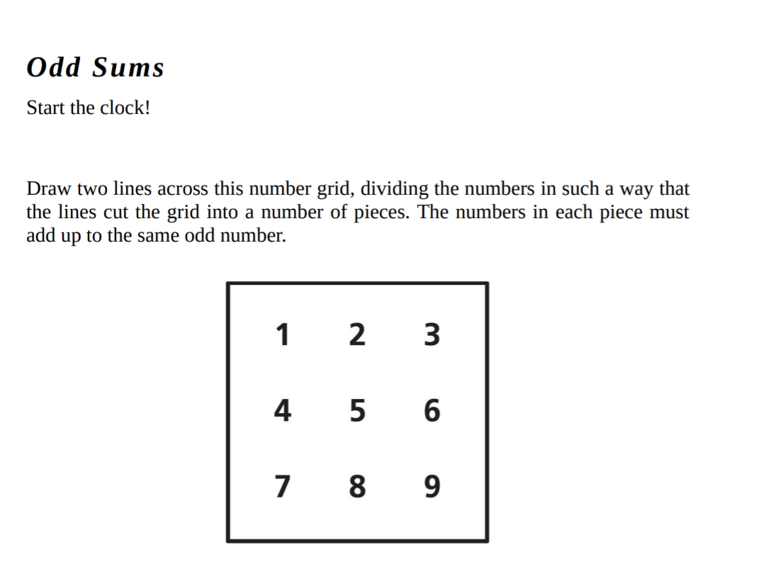 Term 2 Week 2 Junior Problems · Maths Club